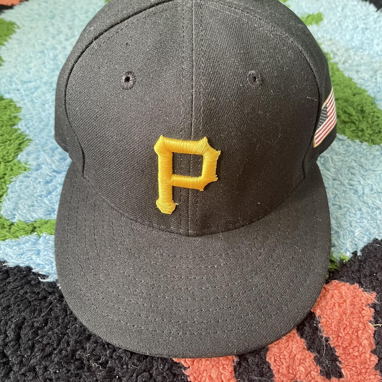 Pittsburgh pirates fitted hat size 7-1/8 - Depop