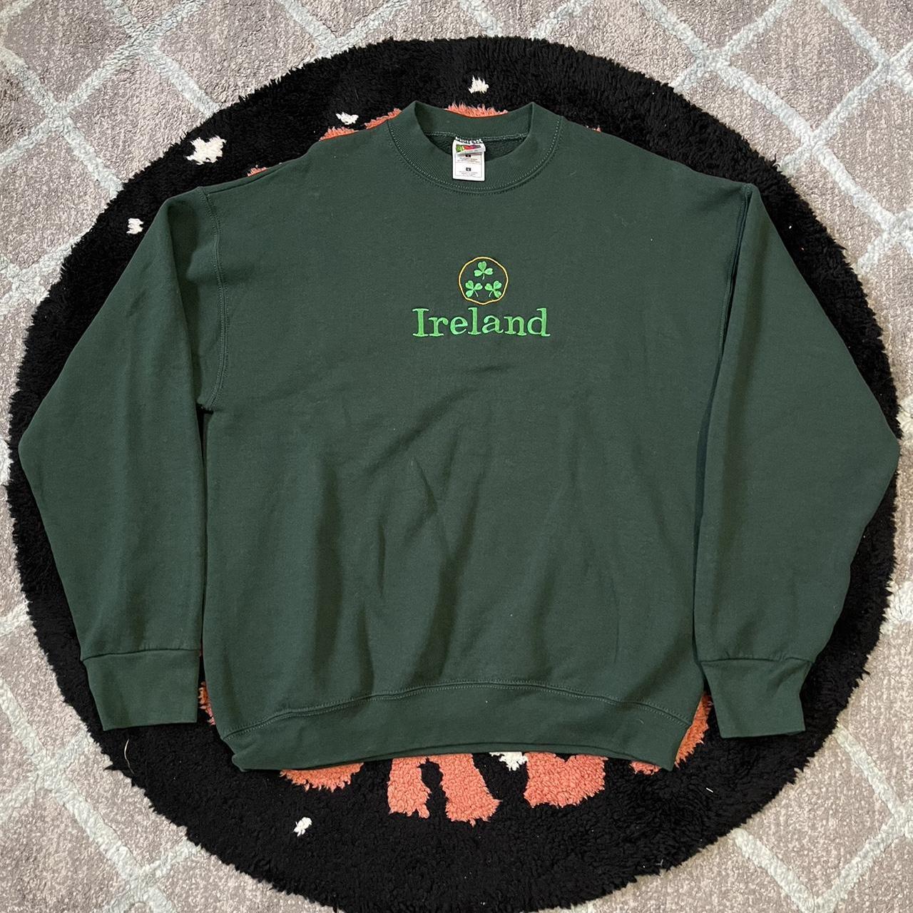vintage 90s Ireland sweatshirt Size L - Depop