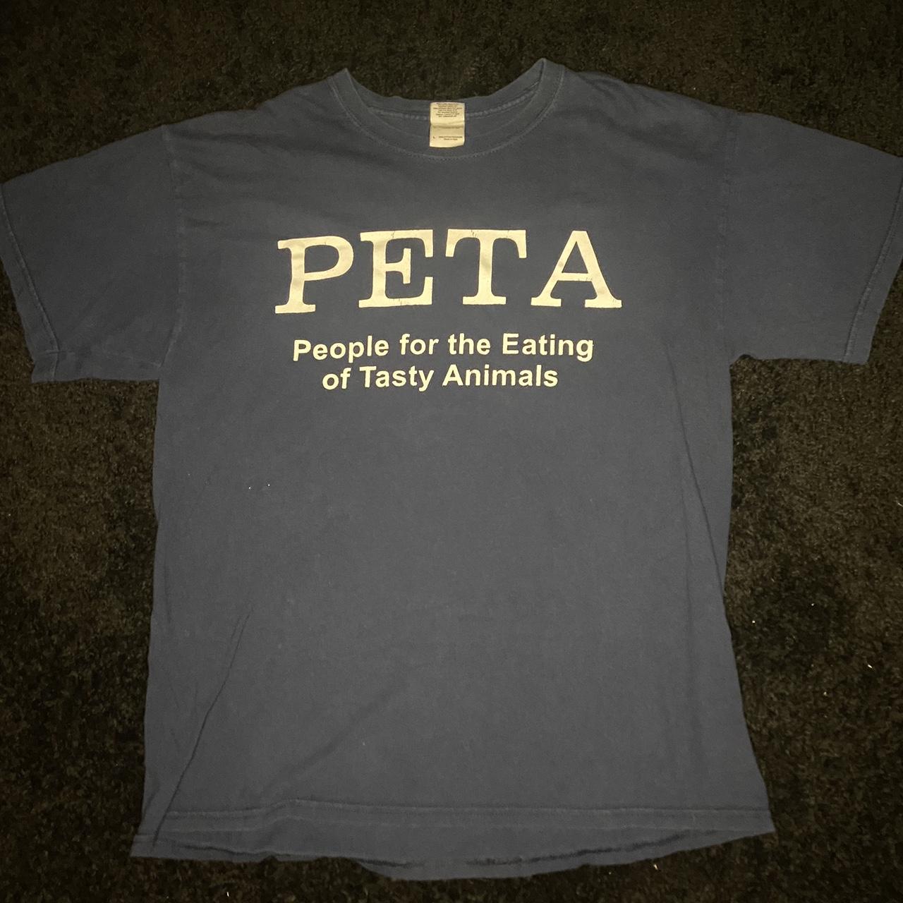 PETA Tee Shirt-Large - Depop