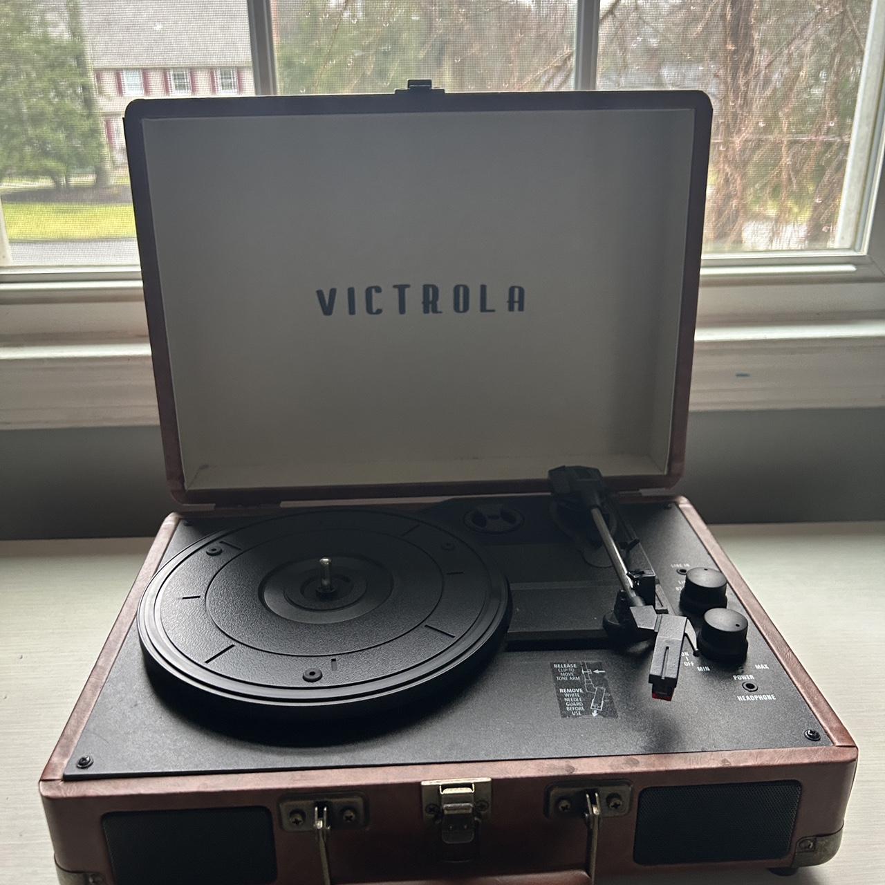 Victrola Suitcase Record Player - has built in... - Depop