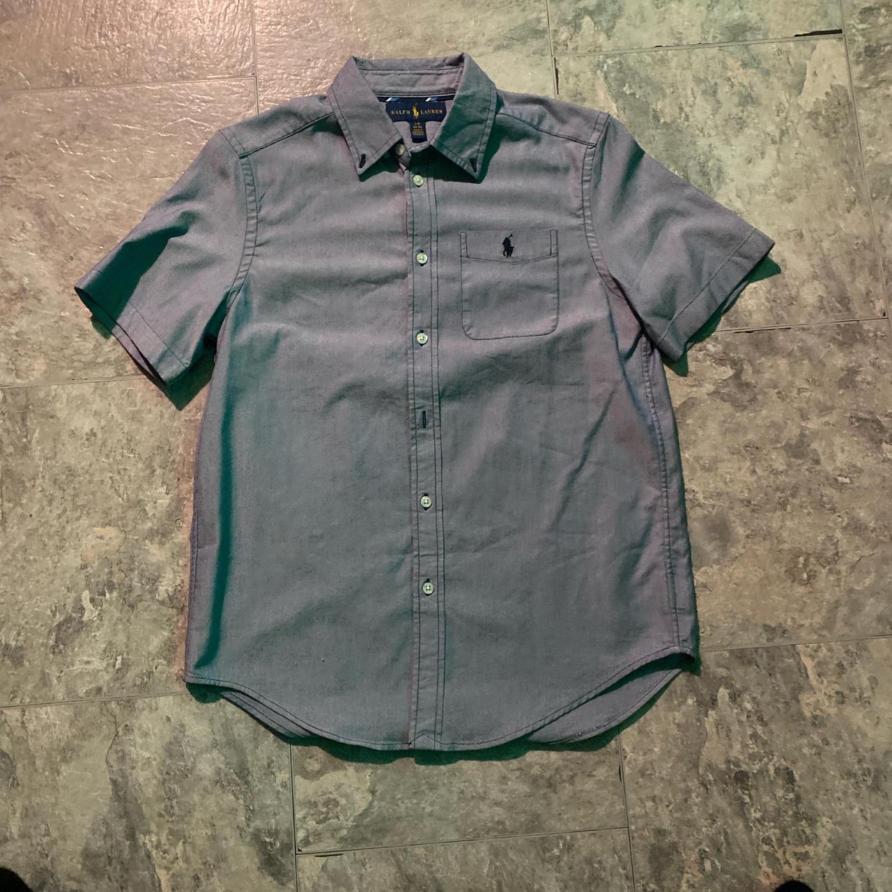 Ralph Lauren button up KIDS LARGE!! | Depop
