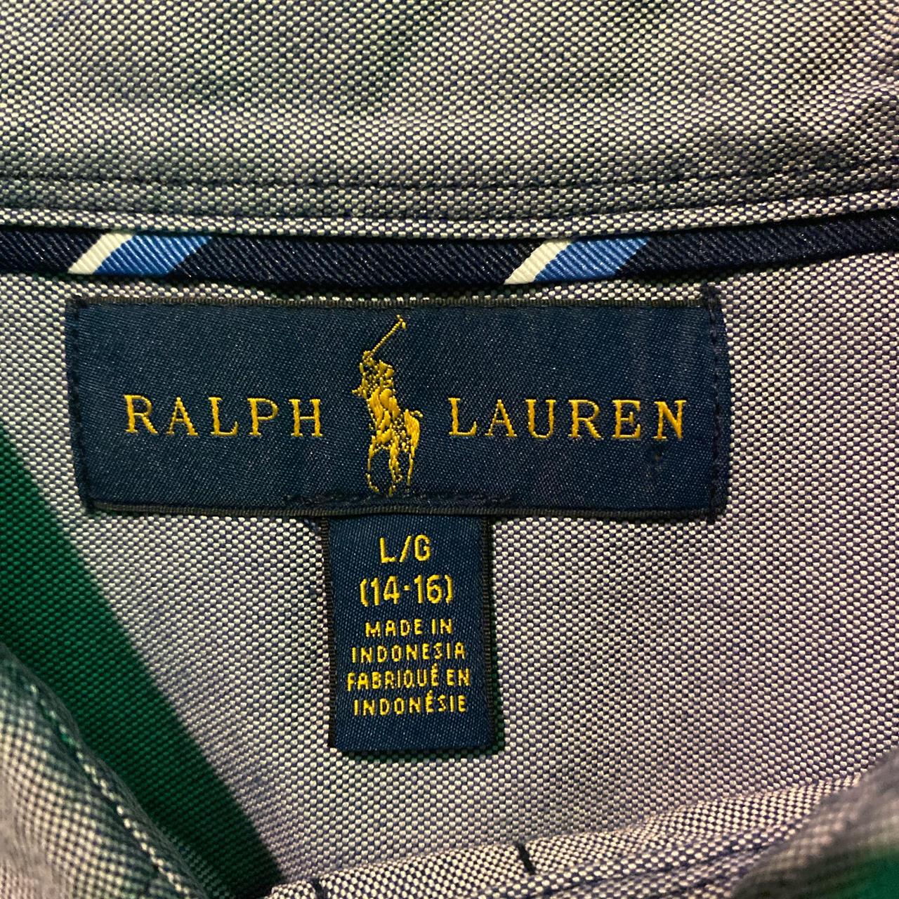 Ralph Lauren button up KIDS LARGE!! | Depop