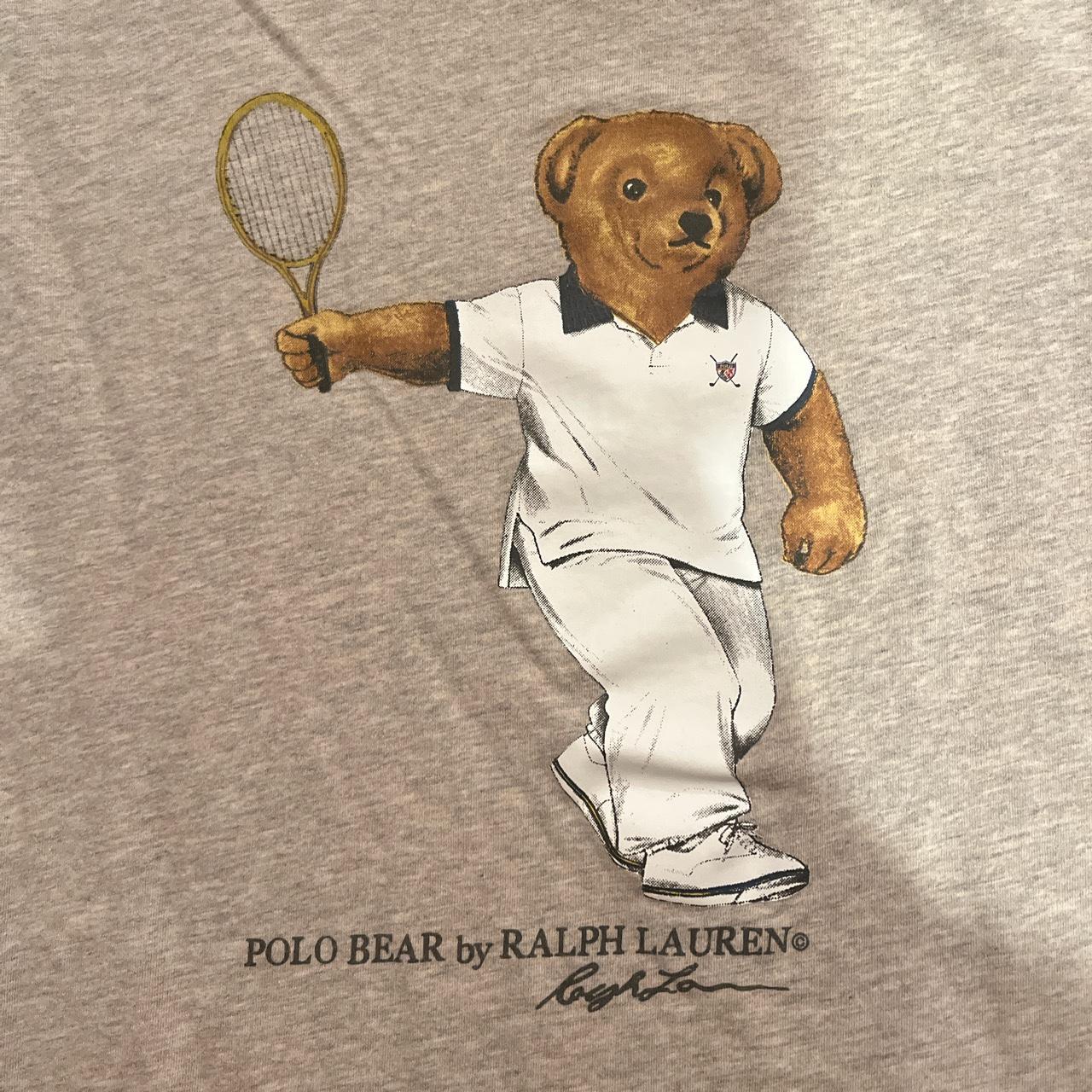 POLO bear tennis shirt. Size M. I bought this for my... - Depop