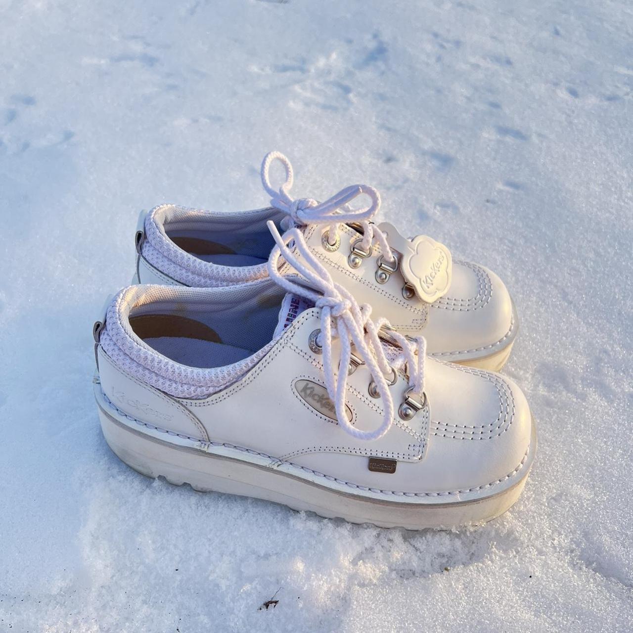 Kickers Women's White Footwear | Depop