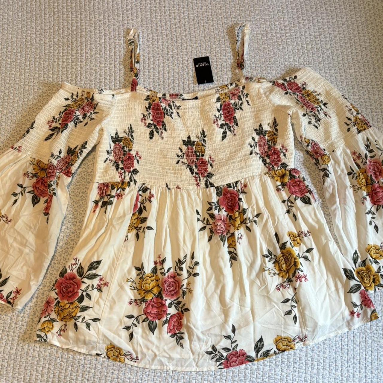 Torrid Smocked Off the Shoulder Top. NWT | Depop