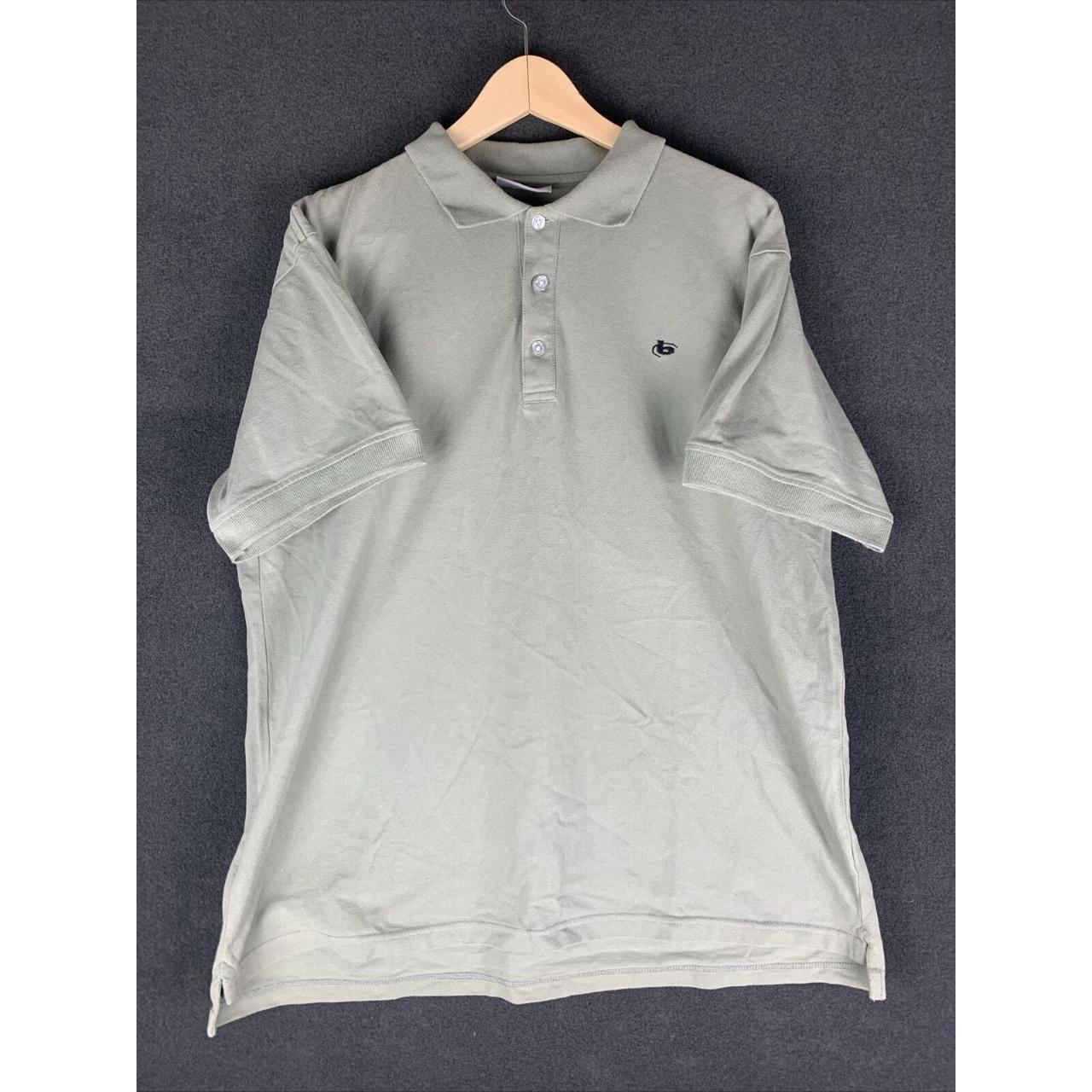 Bolle Polo Shirt Y2K Cotton Green Short Sleeve Mens... - Depop
