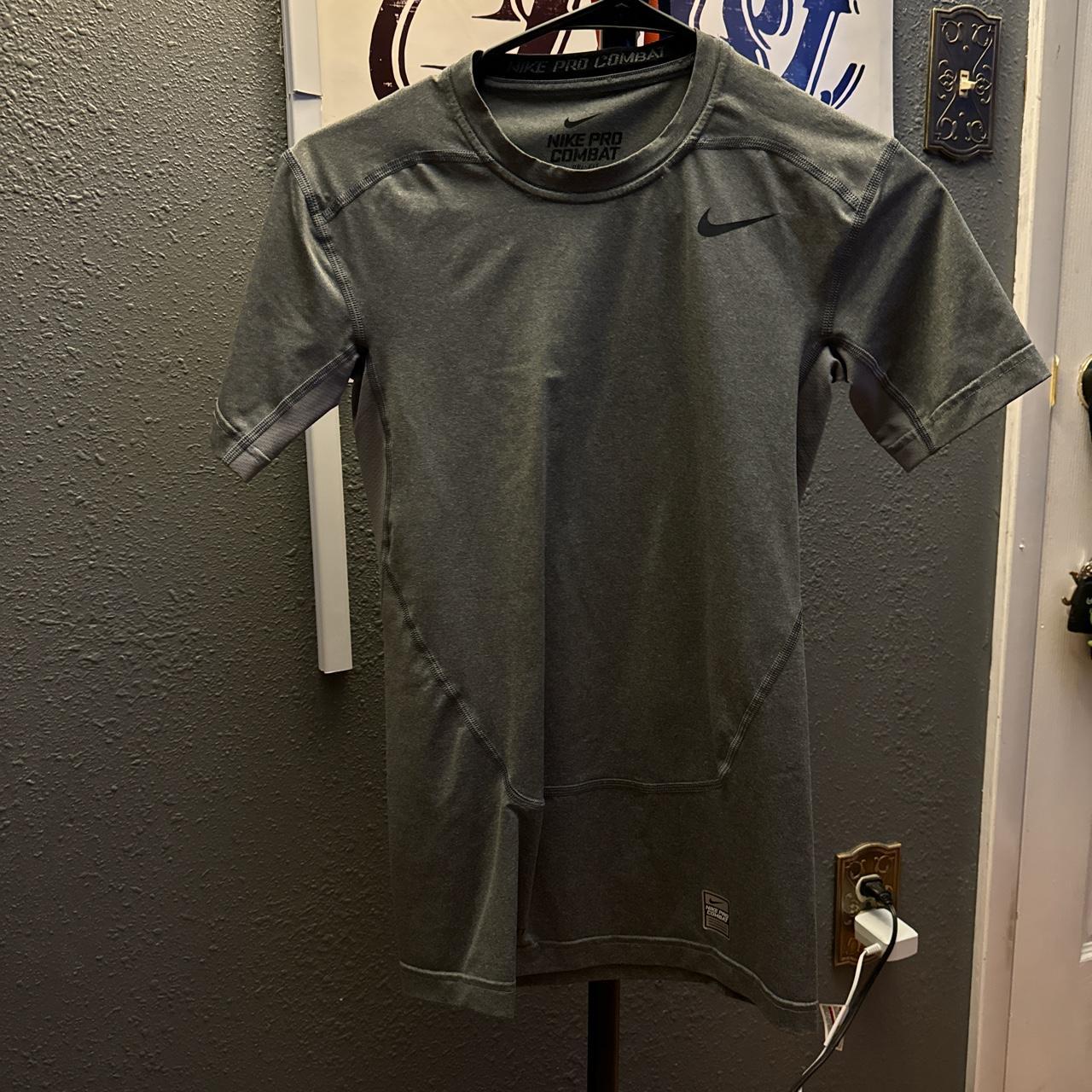 men’s nike pro combat dri-fit compression shirt... - Depop