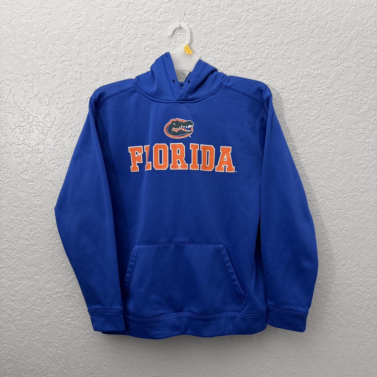 UF Florida gators hoodie, blue nice front graphic... - Depop