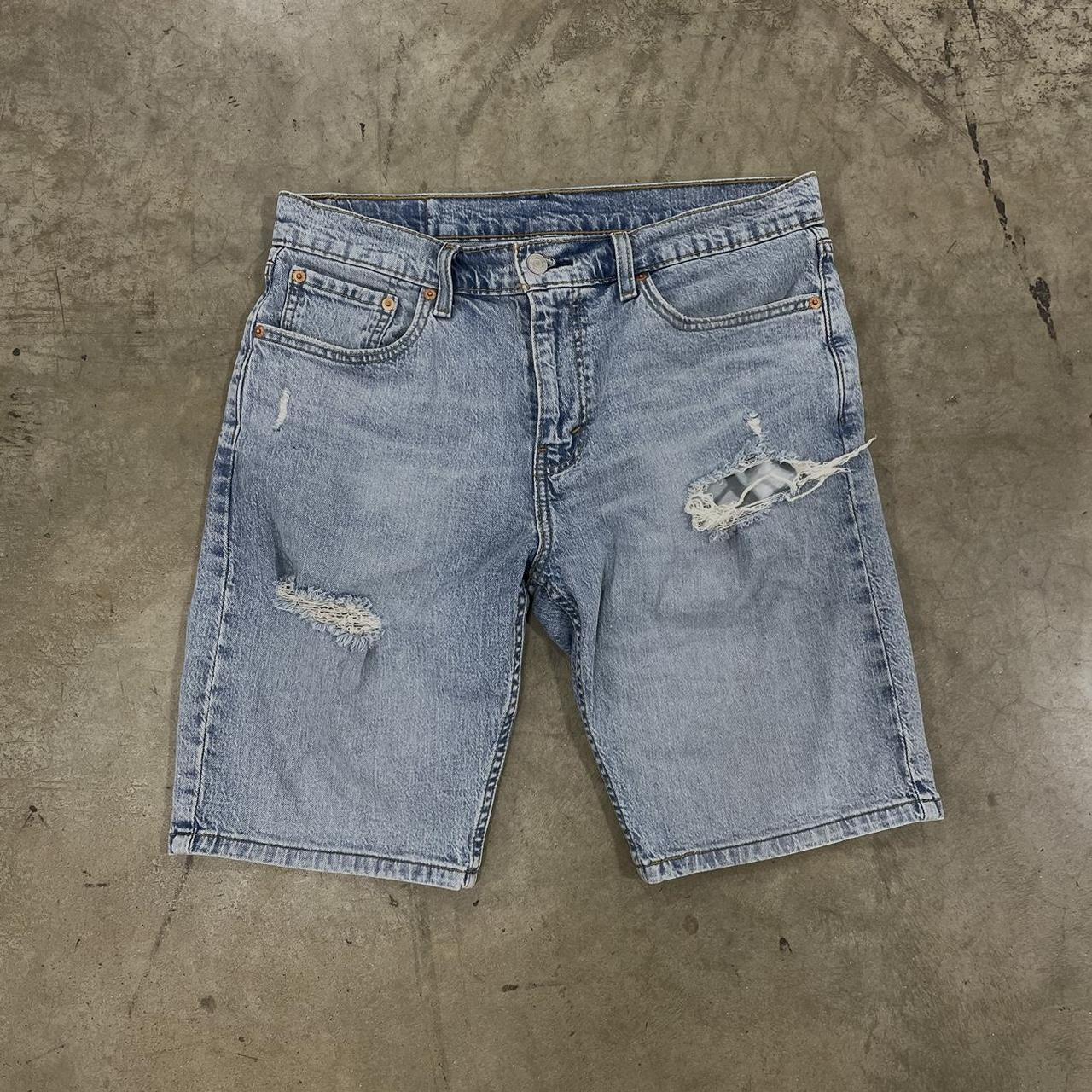 Levi's Men's Blue Shorts | Depop