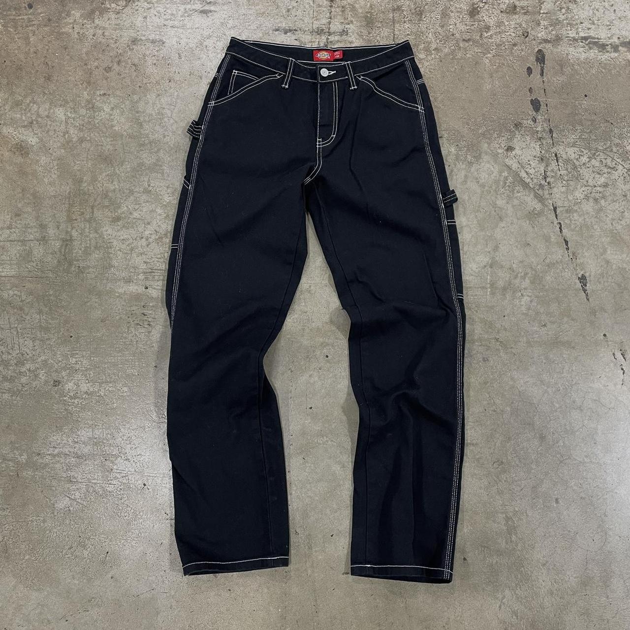 Vintage Dickies Jnco style skunk pattern baggy y2k... - Depop