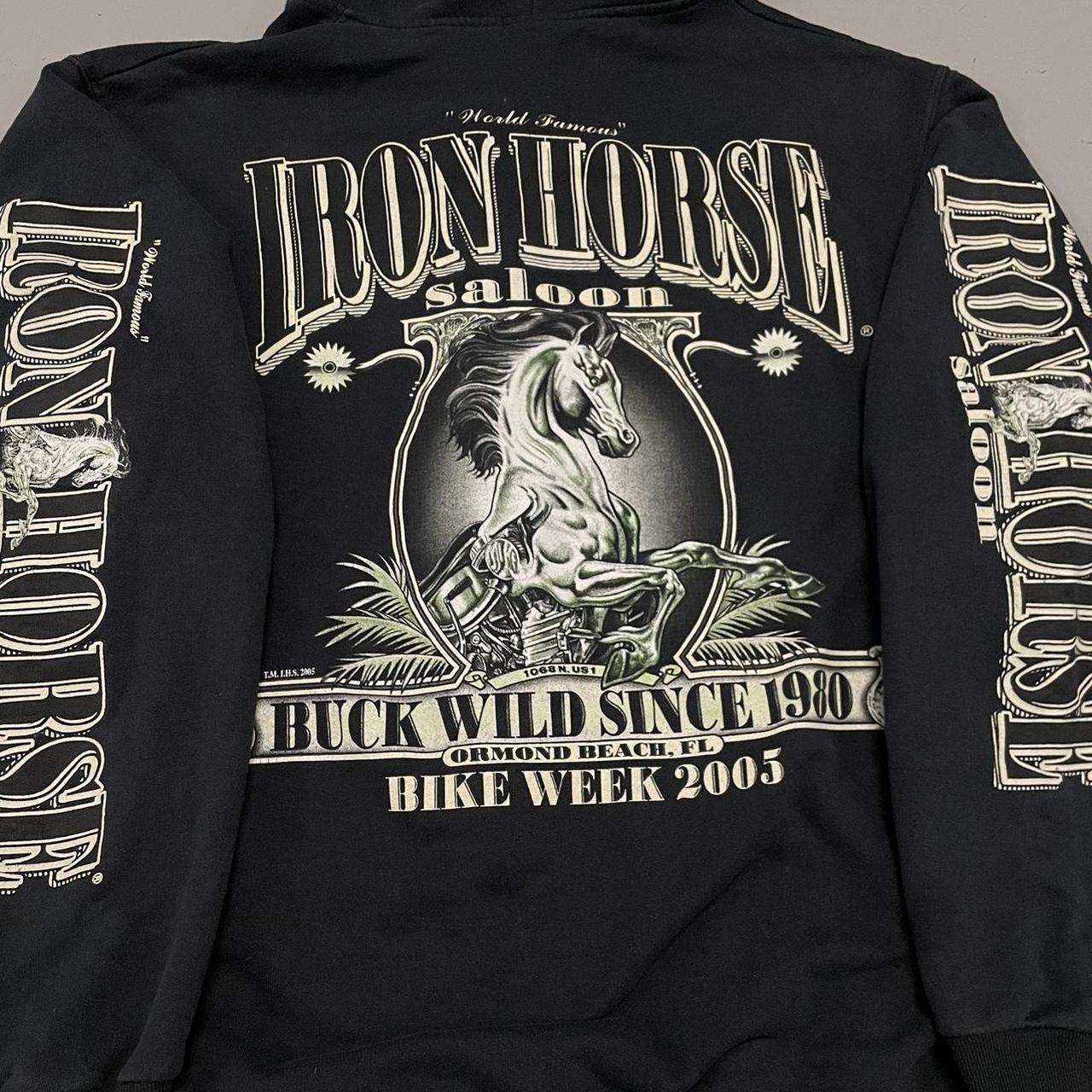 Vintage Faded black Harley Davidson iron horse... - Depop