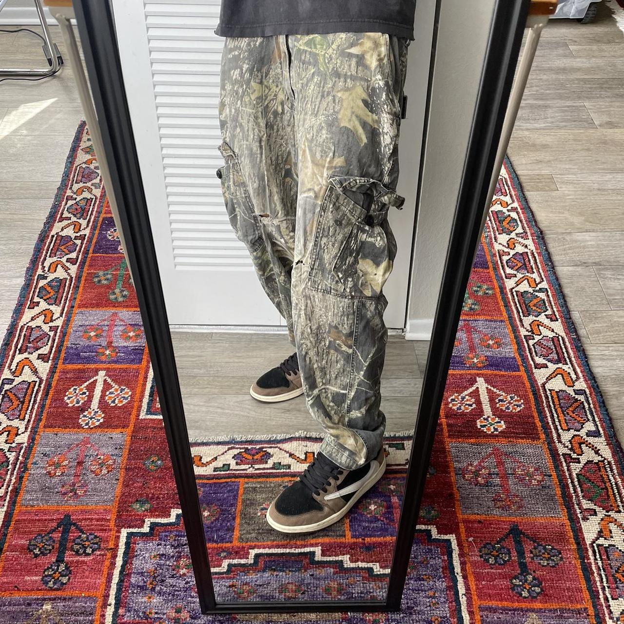 Vintage 90s Faded Carhartt style RealTree mossy oak... | Depop