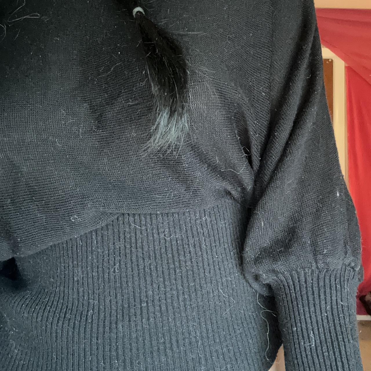 Reversible Black Sweater This sweaters first style... - Depop