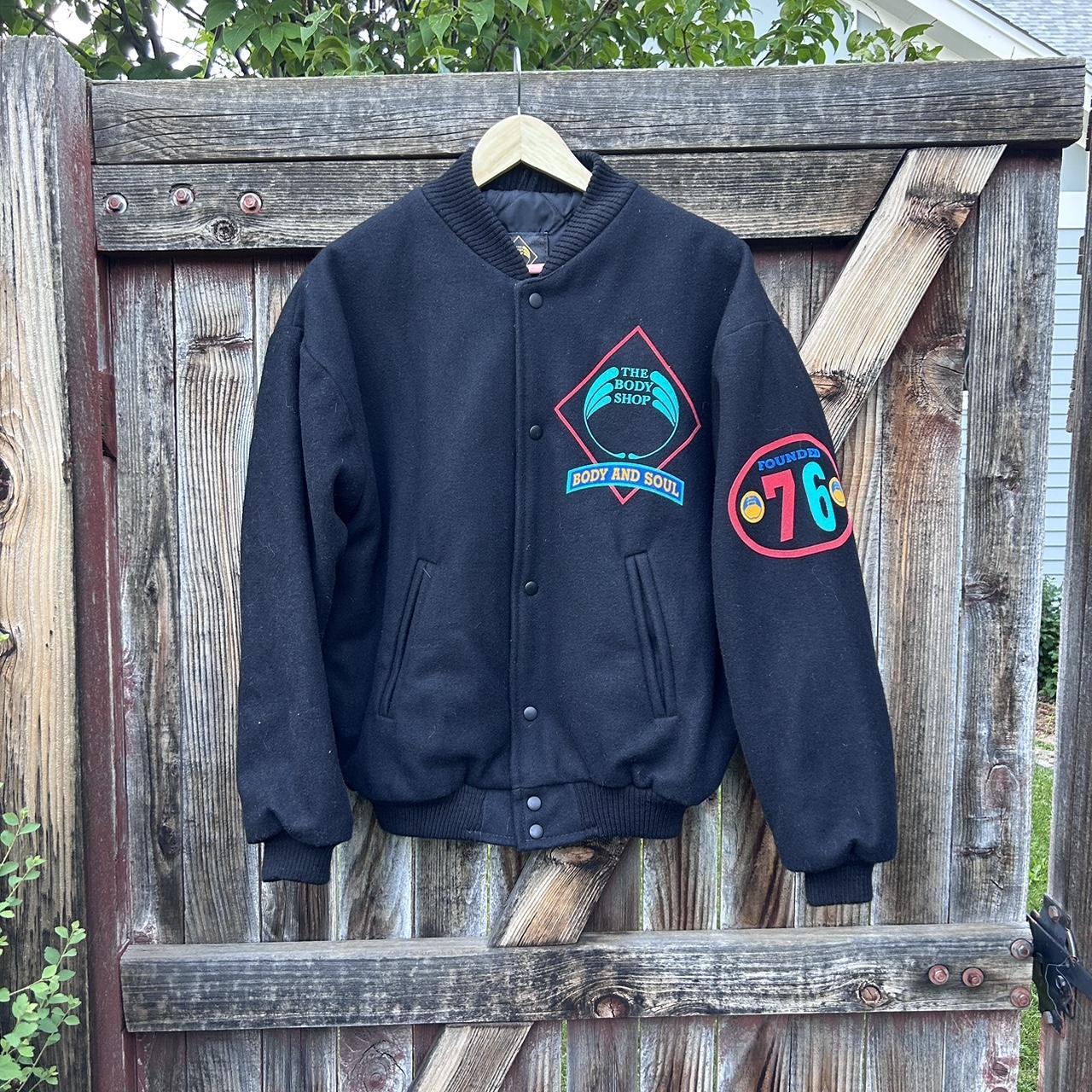 vintage 90s varsity jacket no flaws #vintage... - Depop