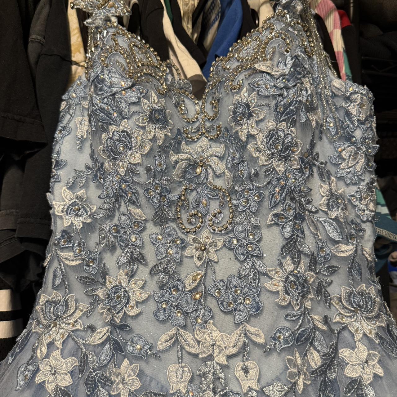 Women's Dress - Blue - 0 – Blue fairy vintage prom dr… - Gem