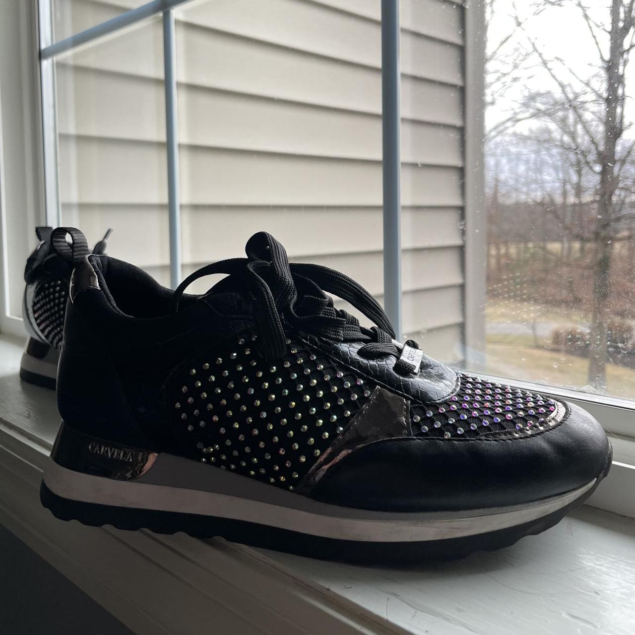 Super cute and glam carvela sneakers! Maybe worn 3-4... | Depop