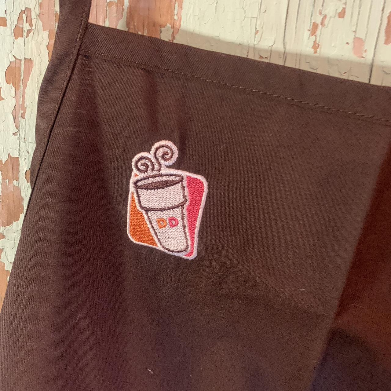Dunkin Donuts Coffee - Brown Tie Back Apron - Depop