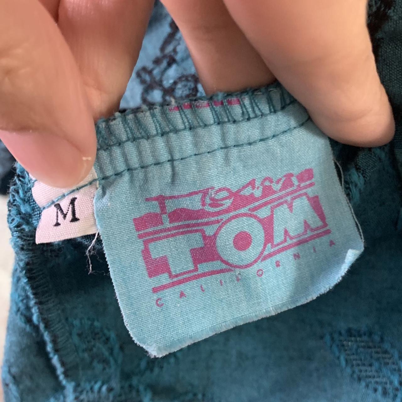 Women’s Vintage Tom California size M teal black... - Depop