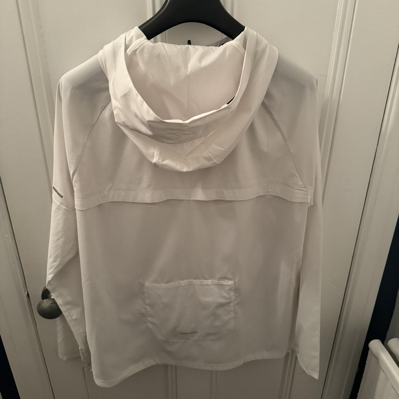 Nike Running Jacket White - L Mint condition only... - Depop