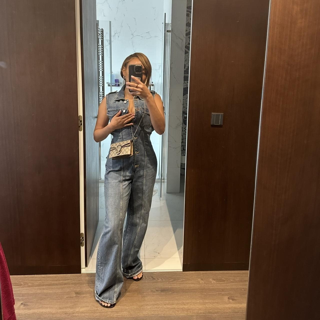 Zara One piece Amazing material! Only worn once! A... | Depop