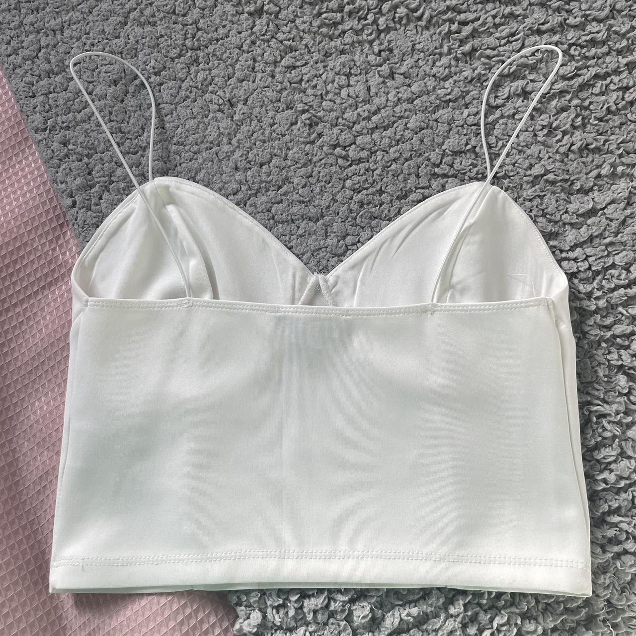 New Look white cropped fitted top Perfect for going... - Depop