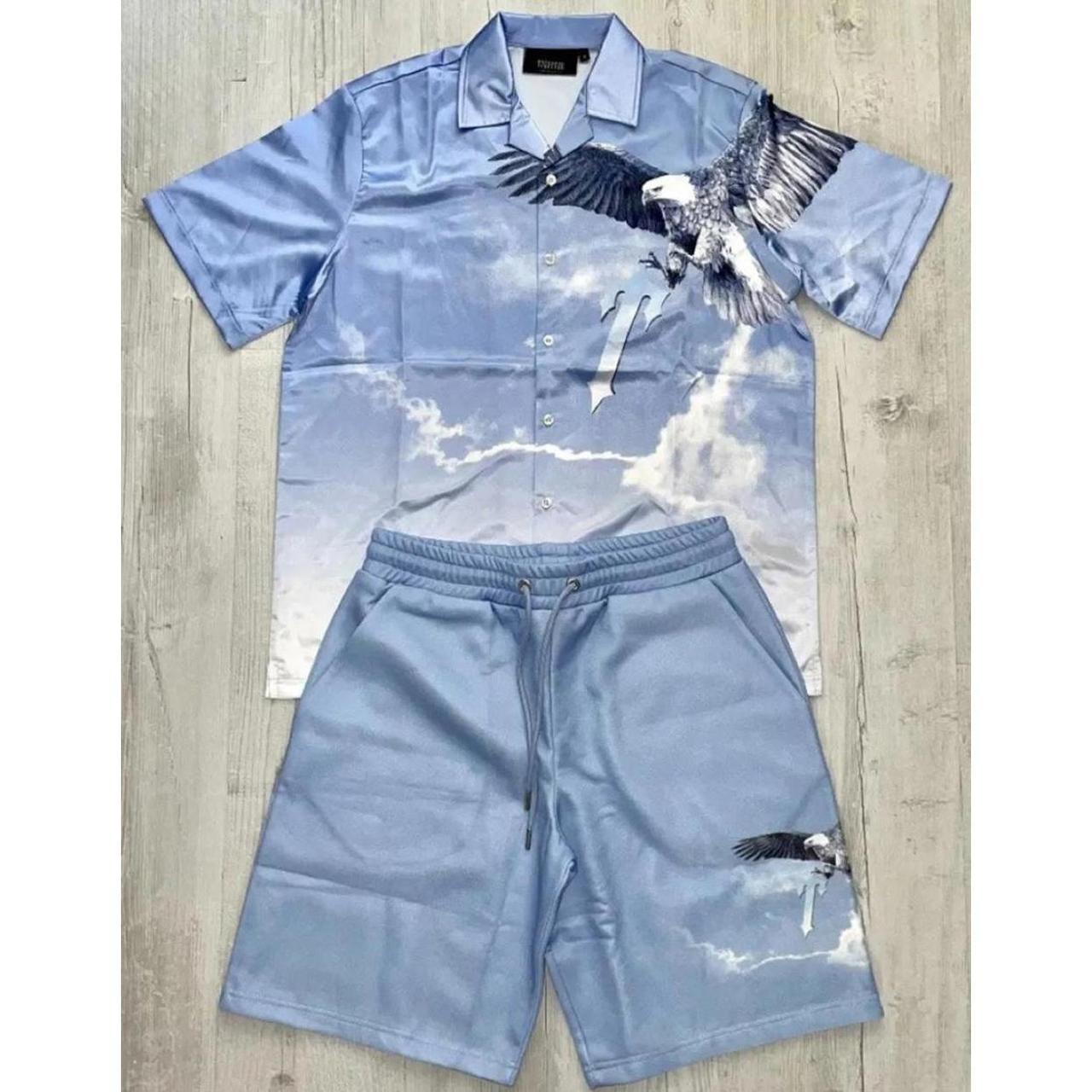 🦅 TRAPSTAR FLYING EAGLE SET GOES HARD. This satin... | Depop