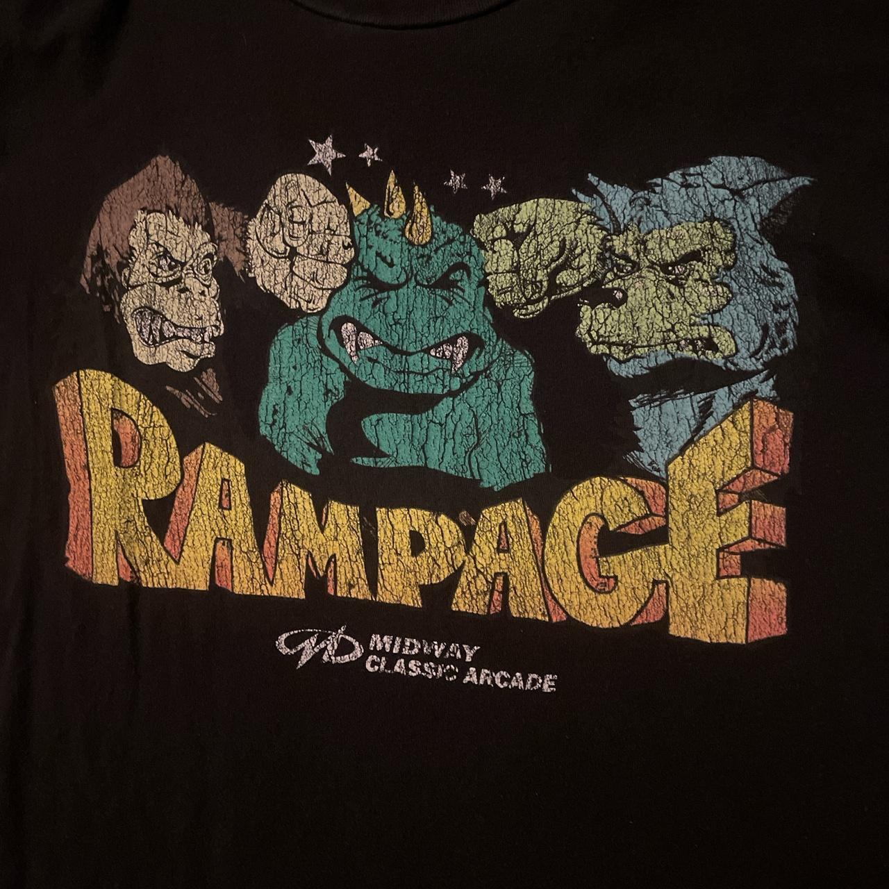 2018 Midway "Rampage" movie shirt. Based on the 1986... - Depop