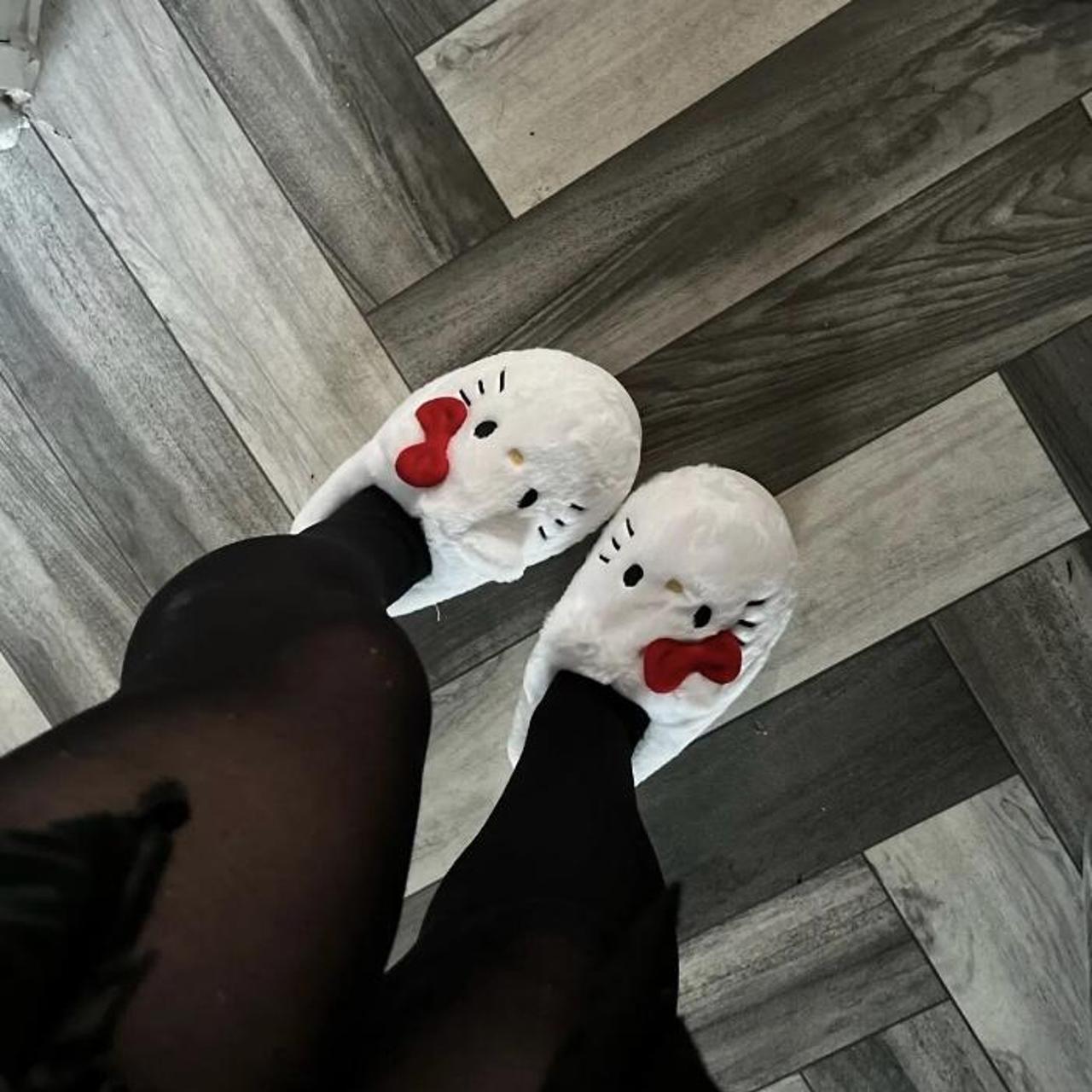 Hello Kitty slippers ️🤍 Fits size 8 or smaller... - Depop