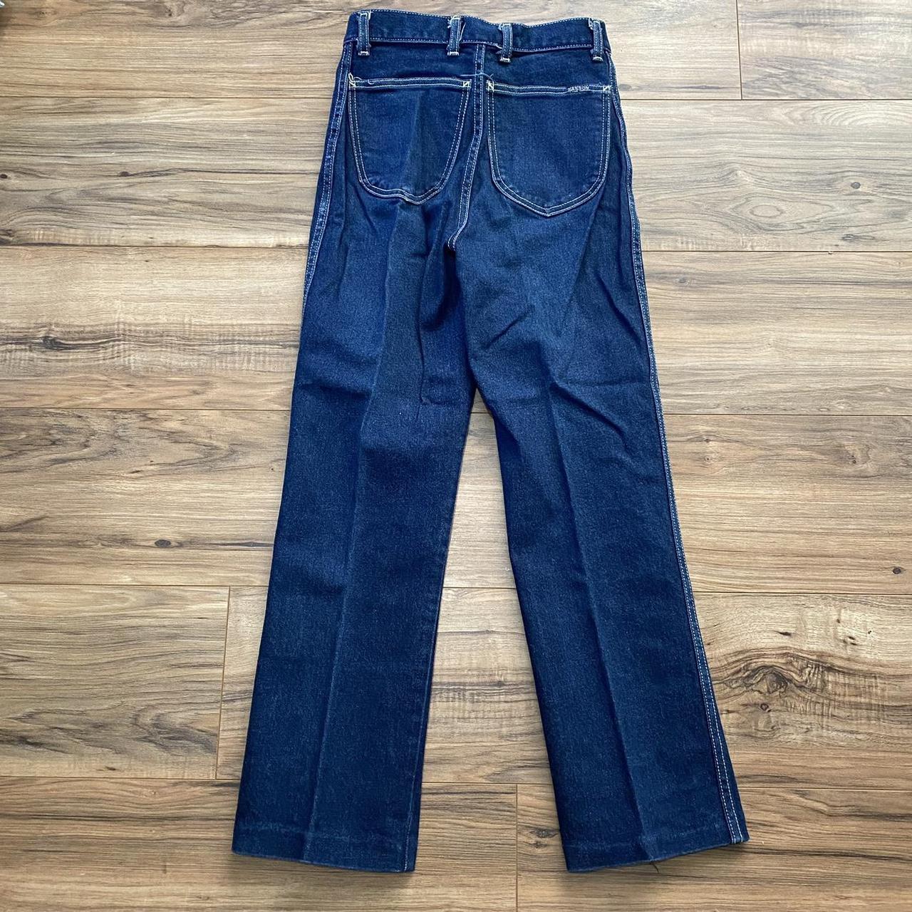 90s Navy Blue Sasson Mom Jeans Size 25x26 Made in... - Depop