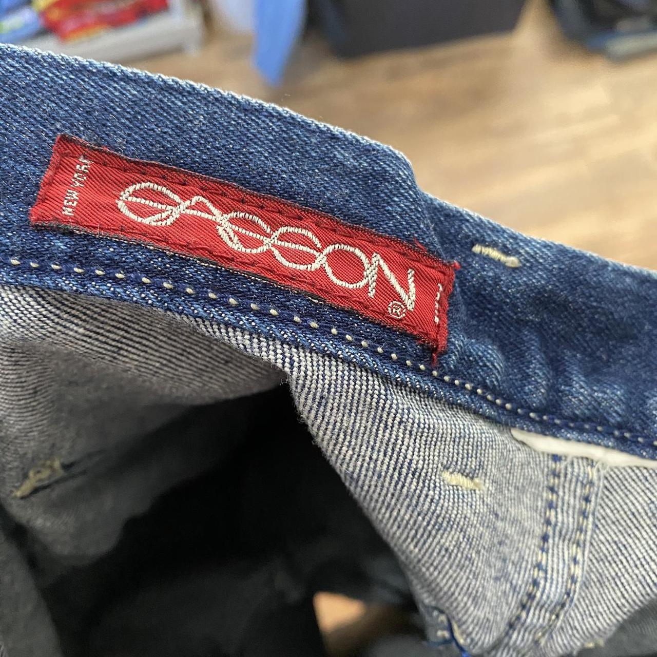 90s Navy Blue Sasson Mom Jeans Size 25x26 Made in... - Depop