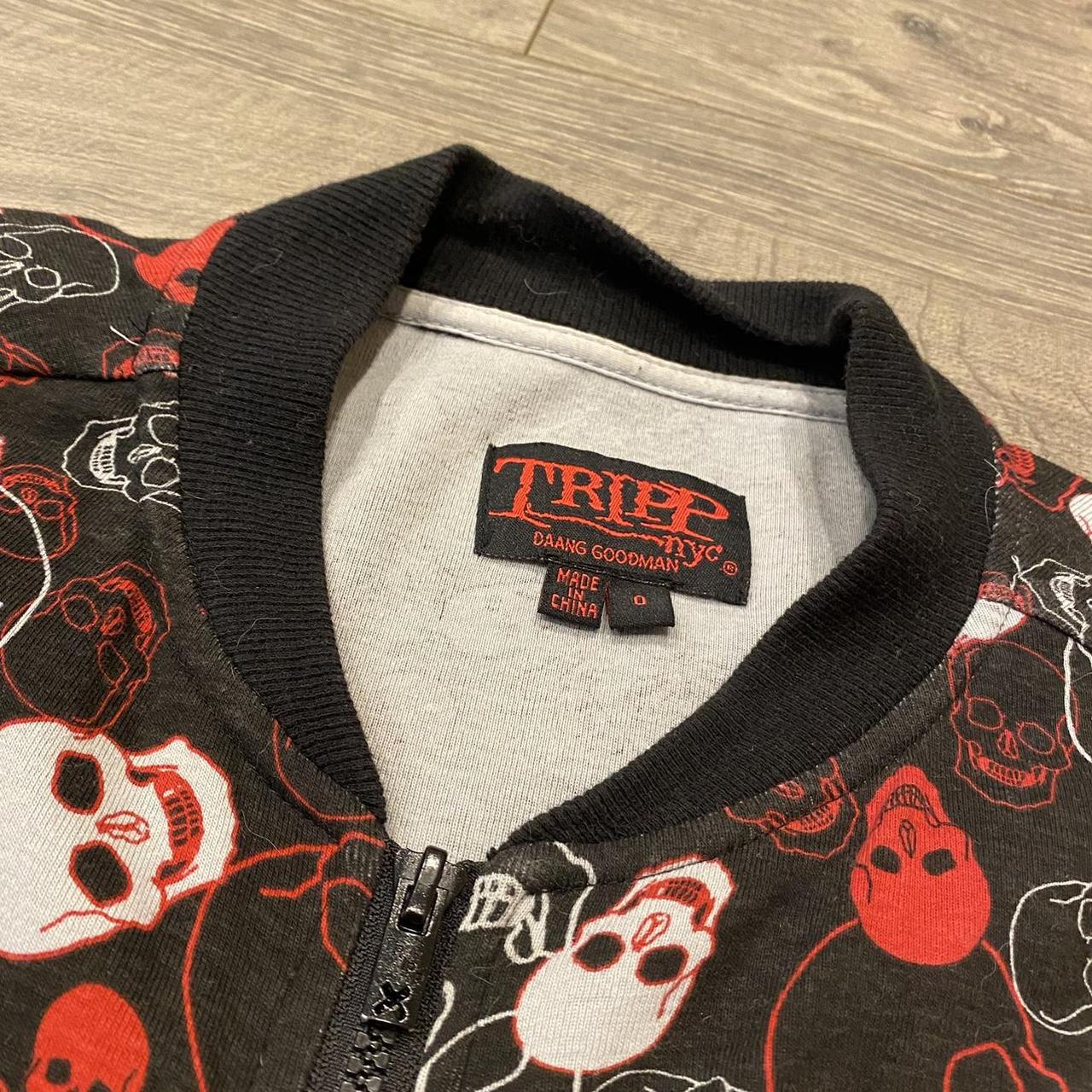 Tripp NYC Women's Black and Red Sweatshirt | Depop