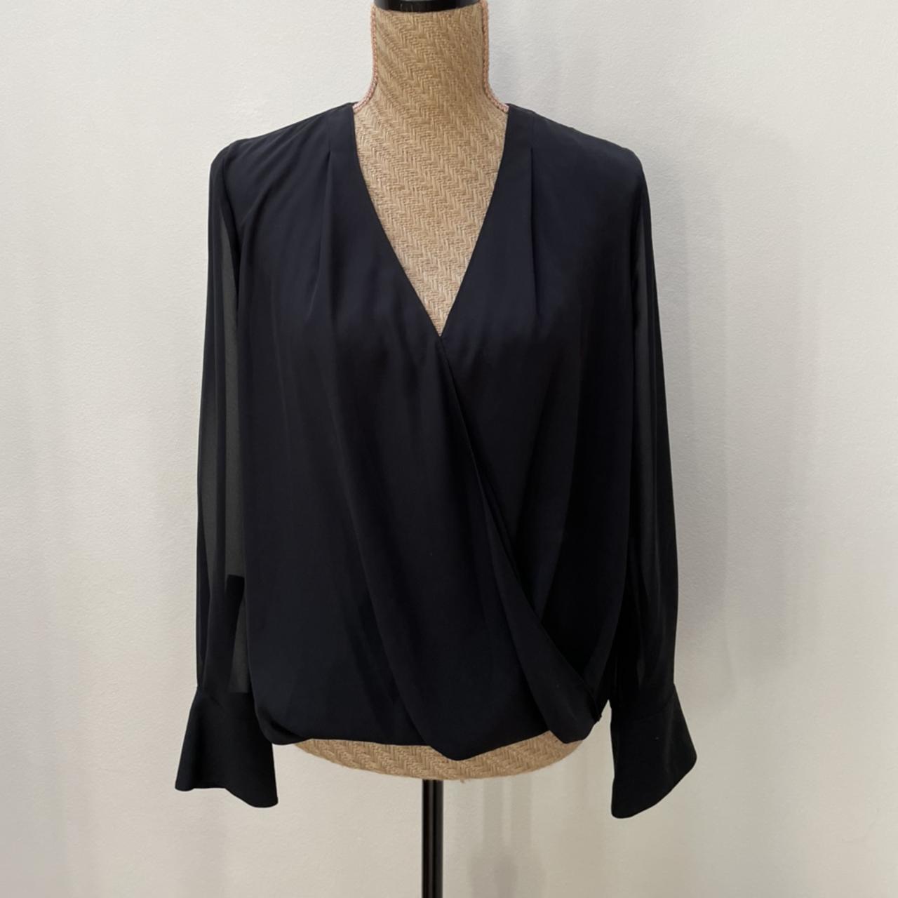 Witchery Contrast Wrap Top * Classic work blouse is... - Depop