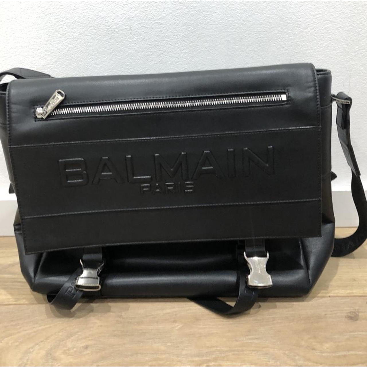 Balmain cross body bag Leather Barely used - Depop