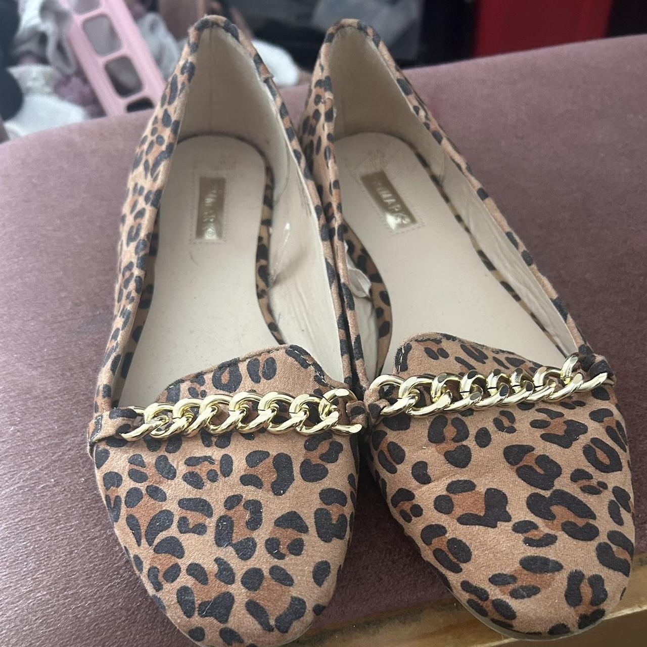 Leopard print loafers with buckle from primark ,... - Depop