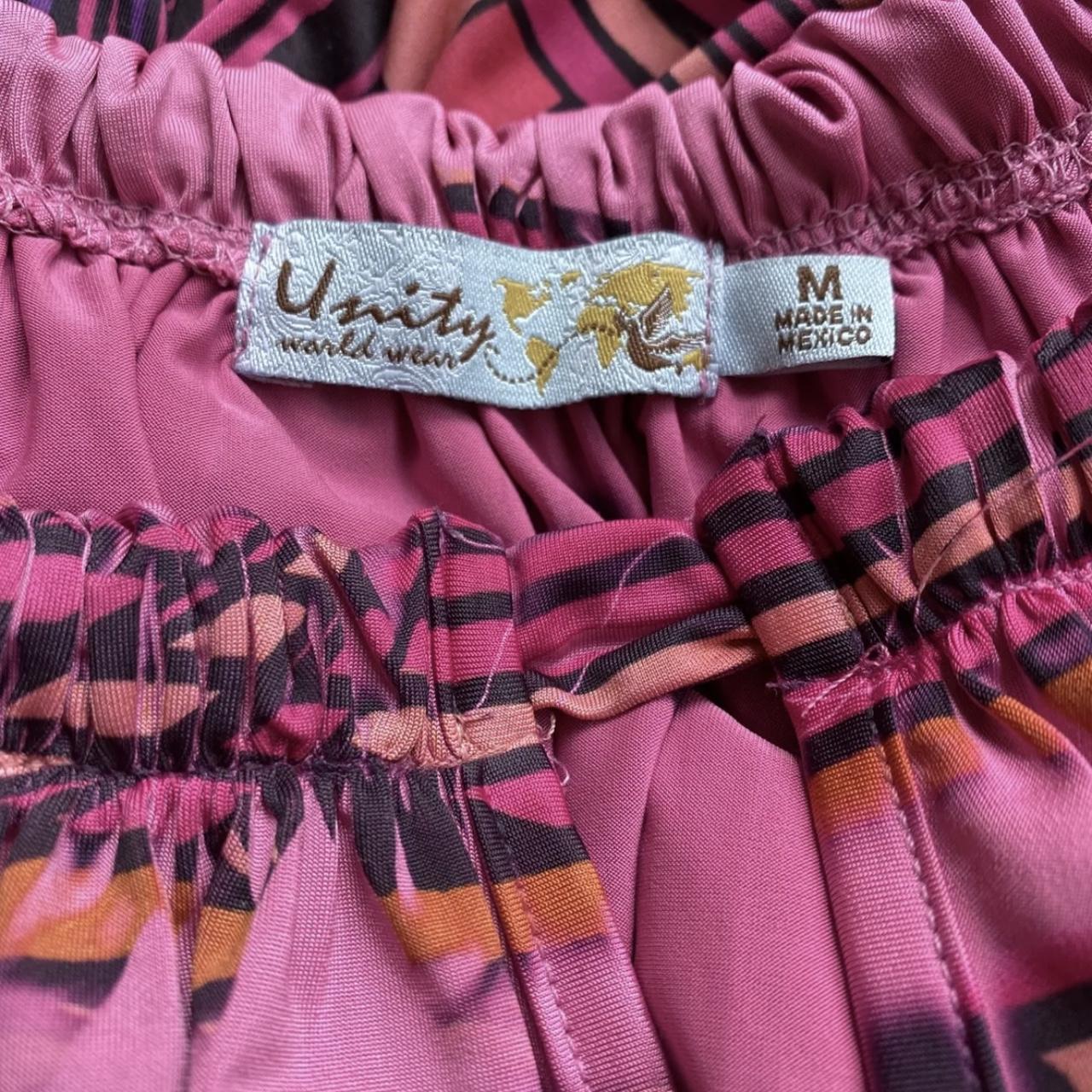 New Unity pink Purple swirls maxi dress eearly... - Depop