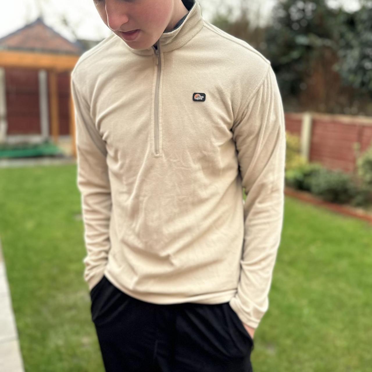 Lowe Alpine cream half zip jumper Men’s / women’s... - Depop