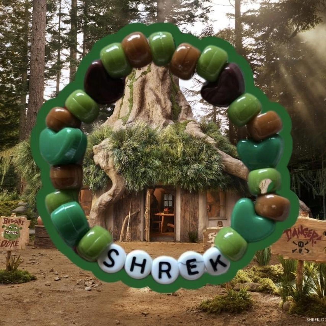Shrek themed kandi bracelets made with cool beads... | Depop