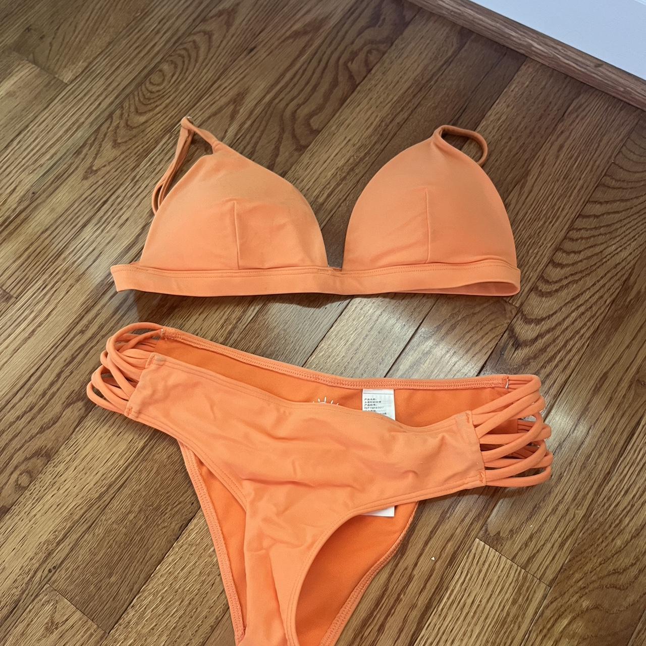 Size small orange swimsuit - Depop
