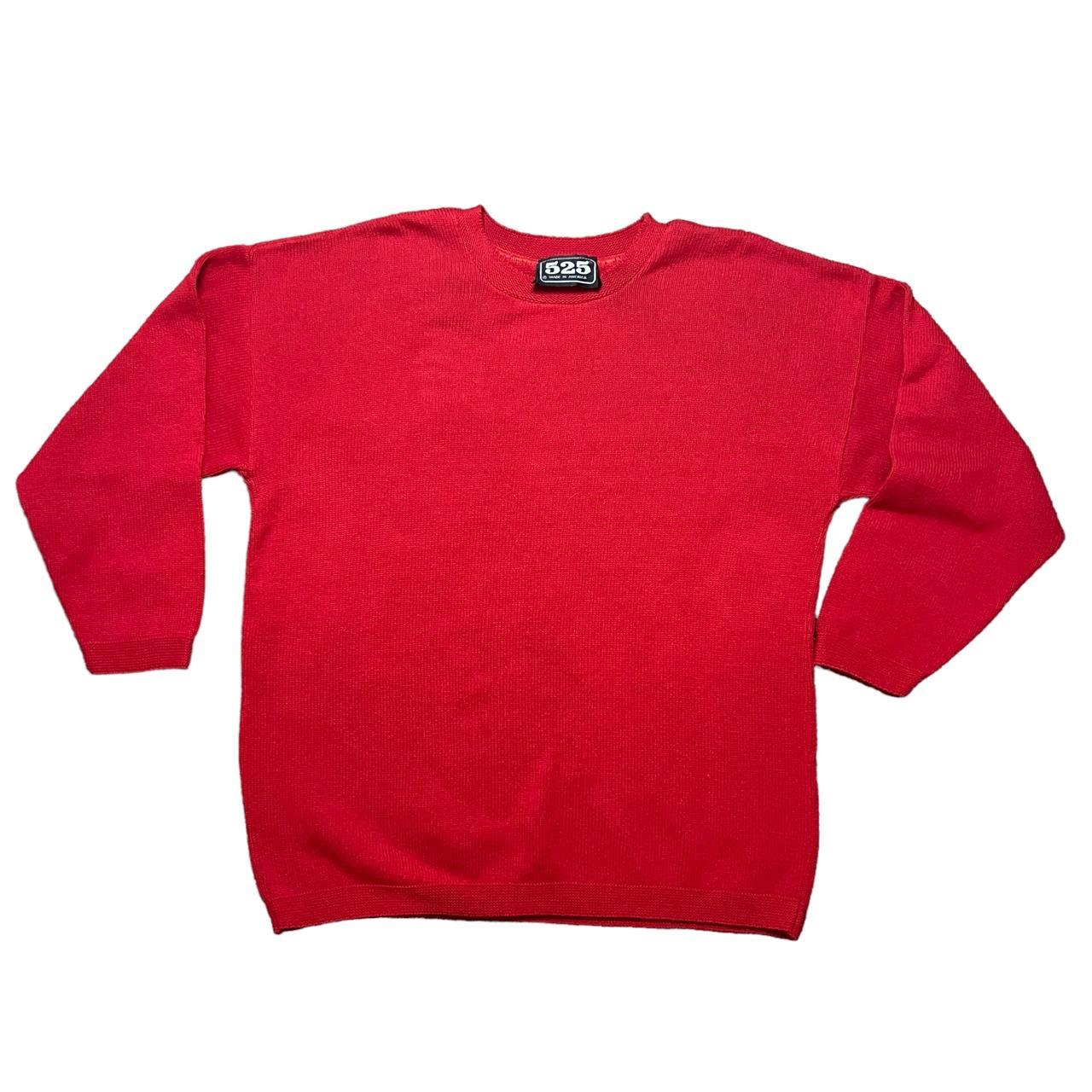 Vintage Oversized Red Sweater Perfect with some... - Depop