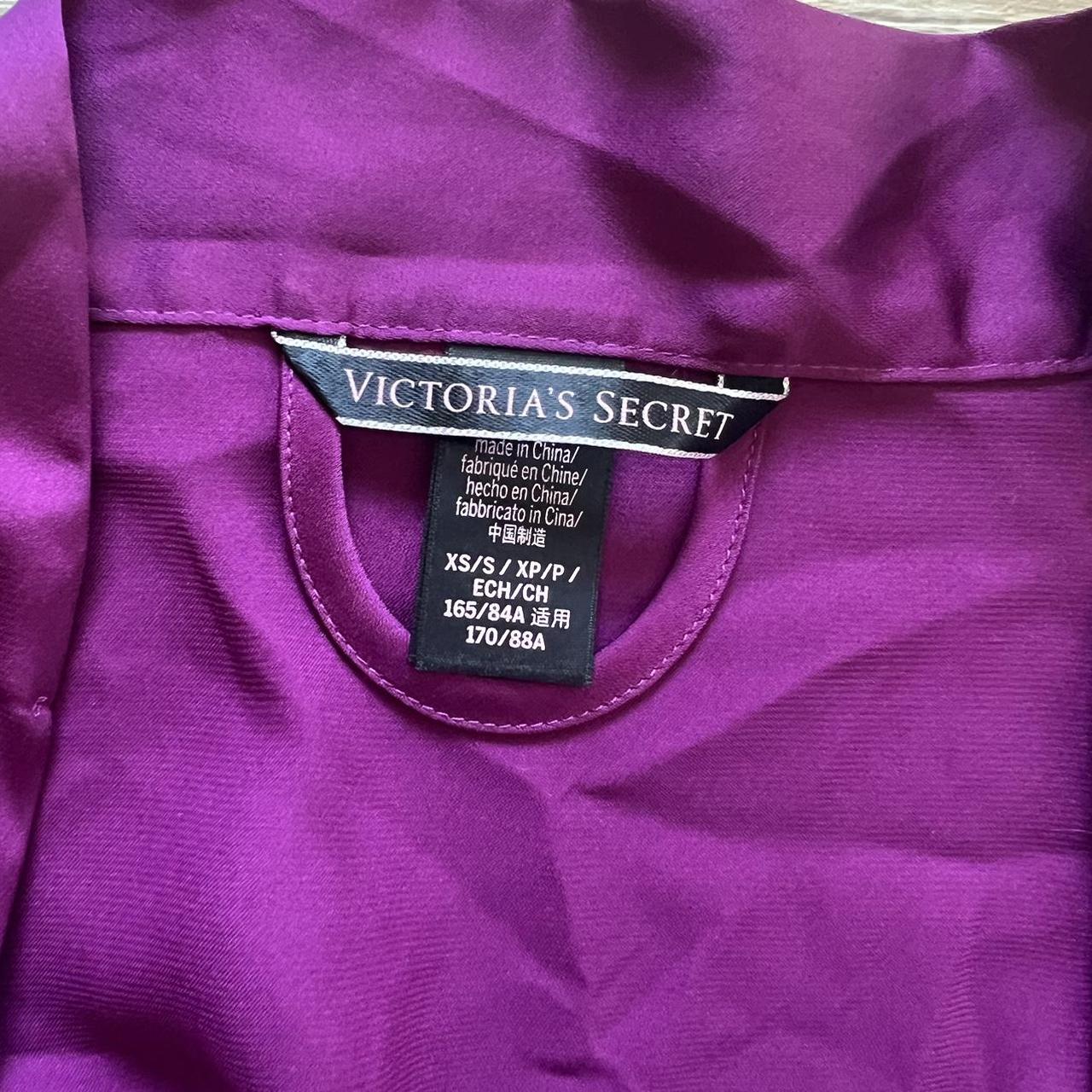victoria secret robe 🍇 satin flowy magenta/violet... - Depop