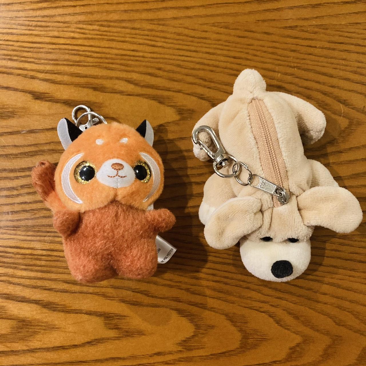 Cute Stuffed Animal Key Chains - Dog Coin Key Chain... - Depop