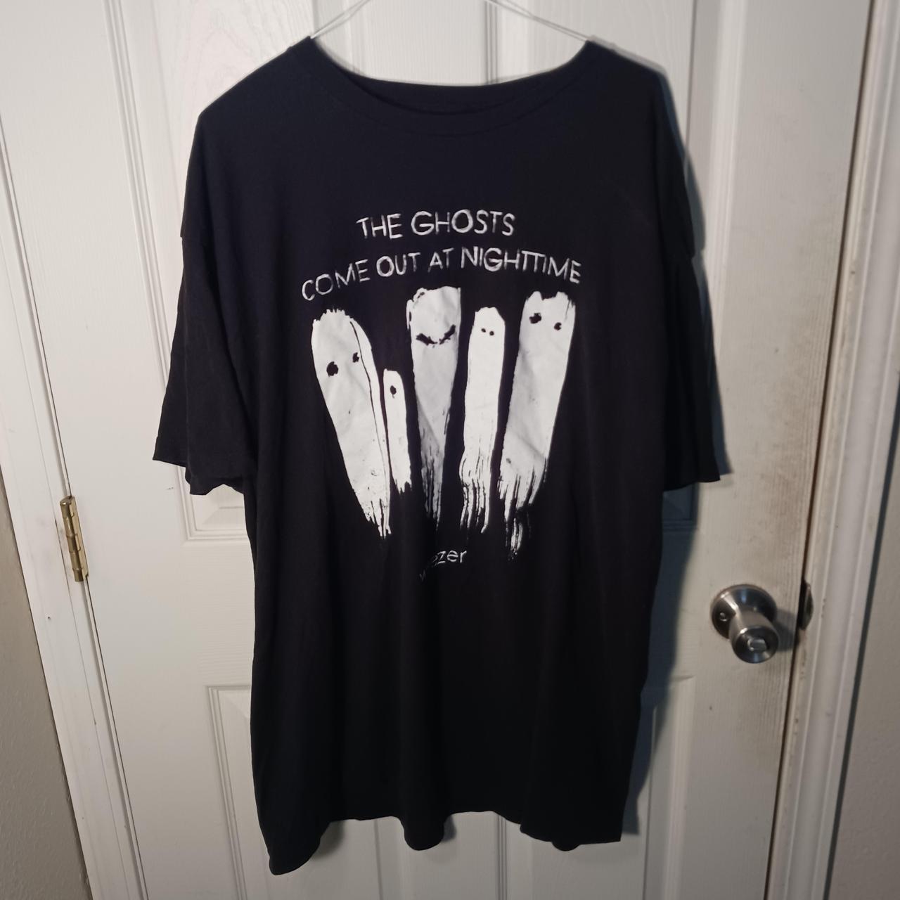 The Ghosts Come Out At Nighttime Weezer T-shirt No... - Depop