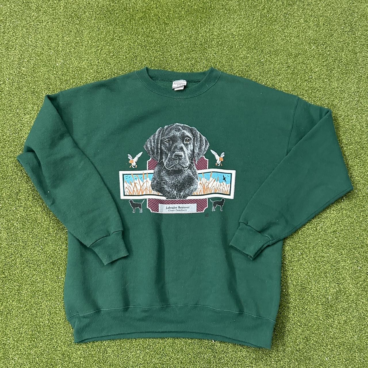 90’s Labrador dog sweatshirt Condition is shown in... - Depop
