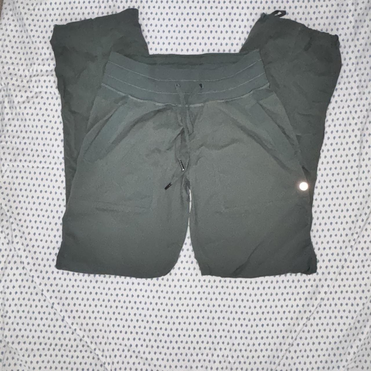 Army green Lululemon dance studio pants size 4 very... | Depop