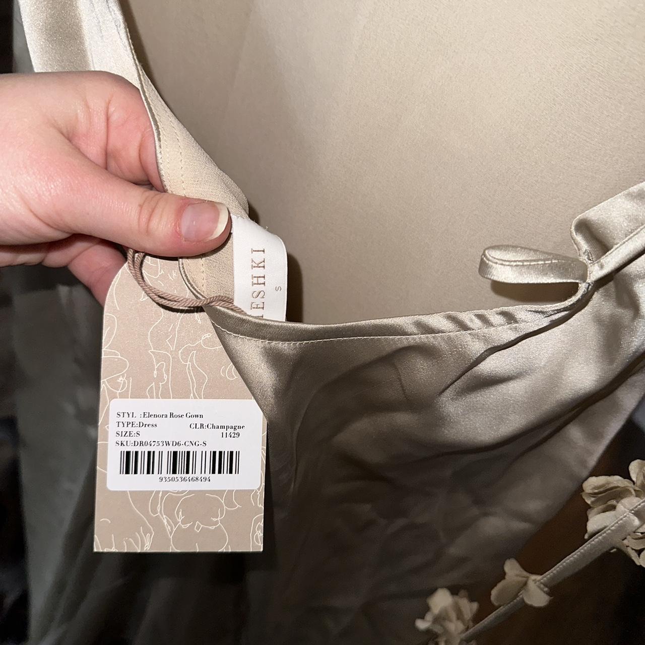 Brand New Satin Meshki Bridal Gown. Size S, US Size... - Depop