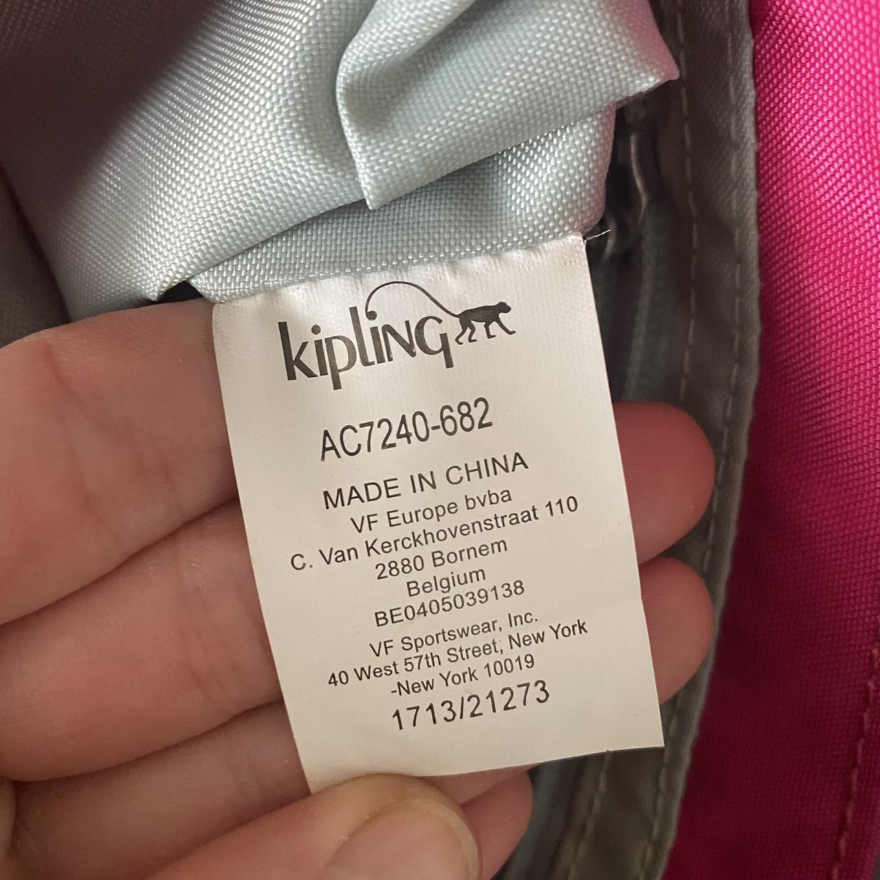 Kipling Magenta/Hot Pink Adjustable Bag Vintage -... - Depop