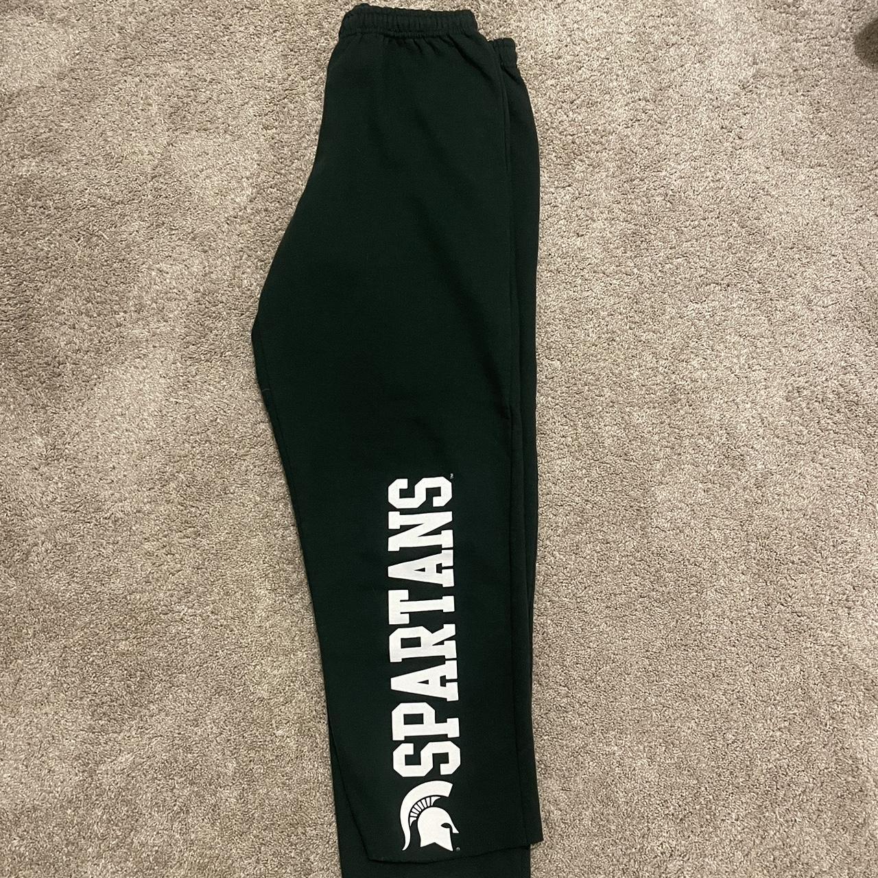 Vintage Michigan State Spartans Sweatpants Size:... - Depop