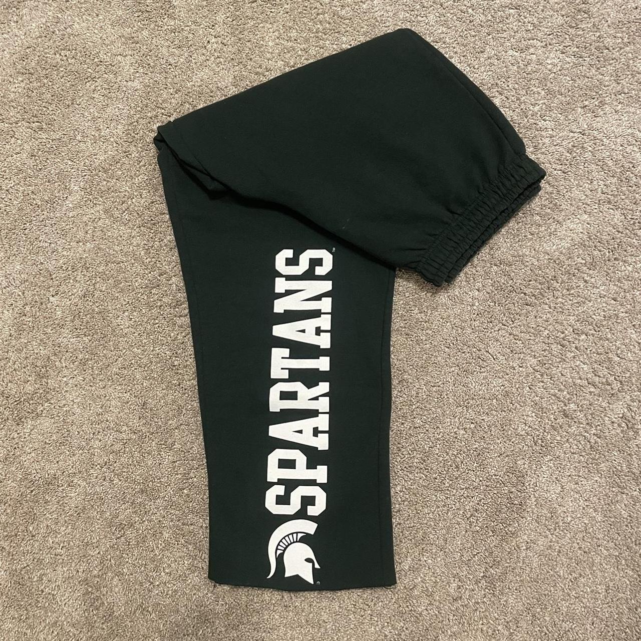 Vintage Michigan State Spartans Sweatpants Size:... - Depop