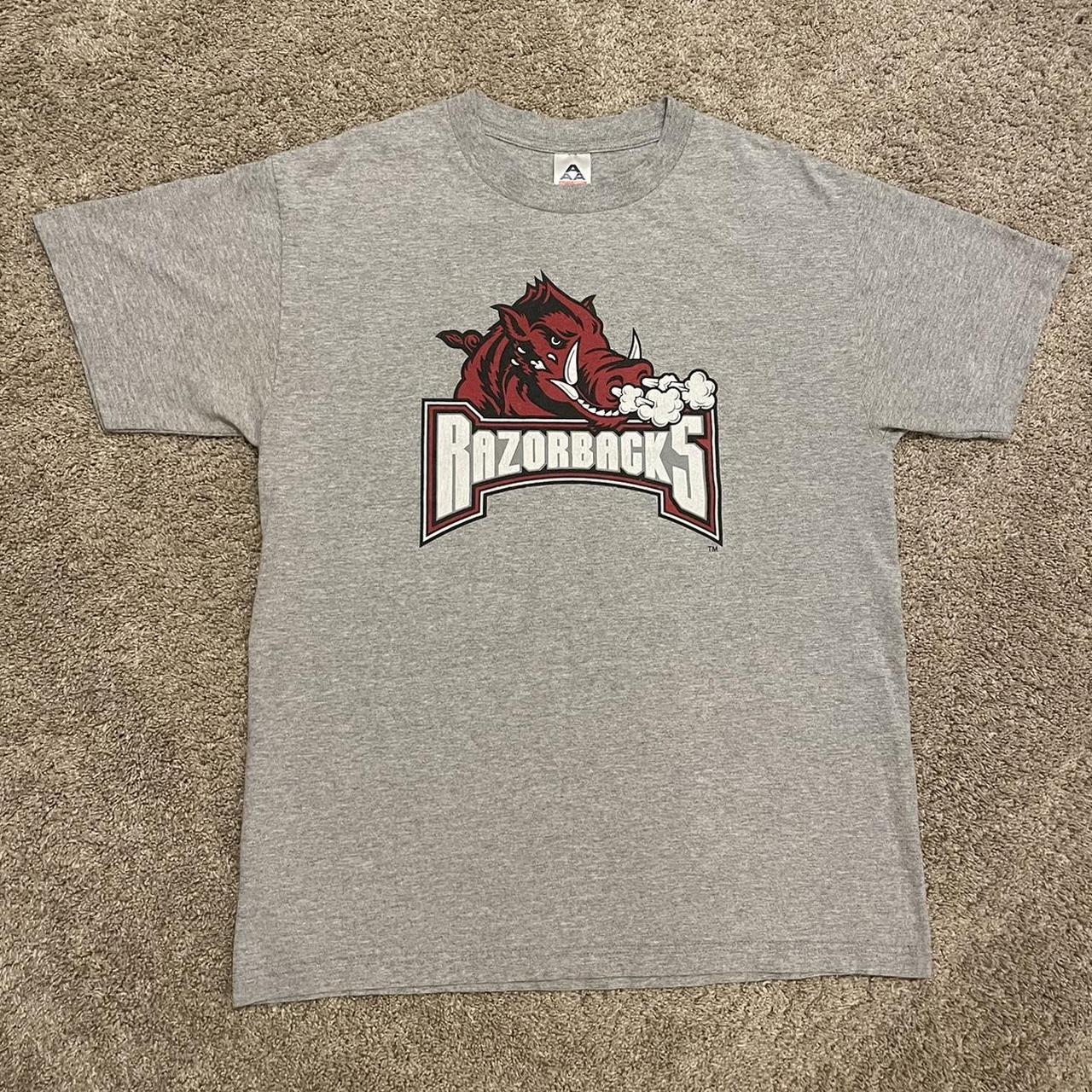 Vintage Arkansas Razorbacks Tee Shirt Size:... - Depop