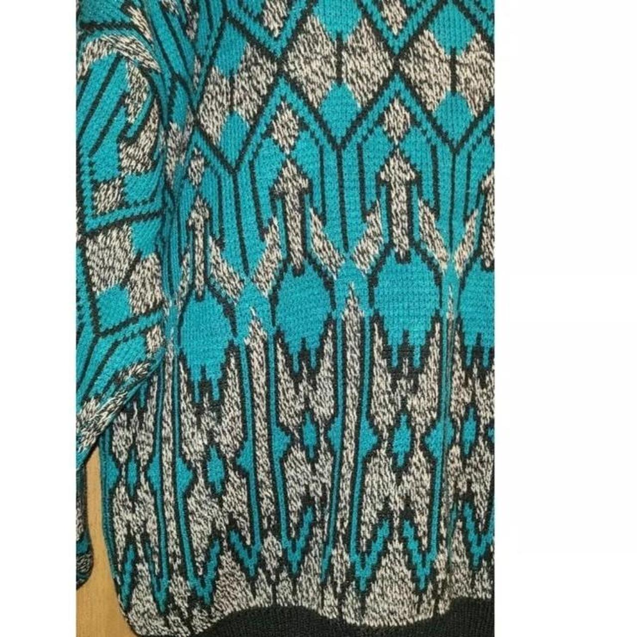 Vintage 80’s Gabrielle Abstract Print Sweater... - Depop